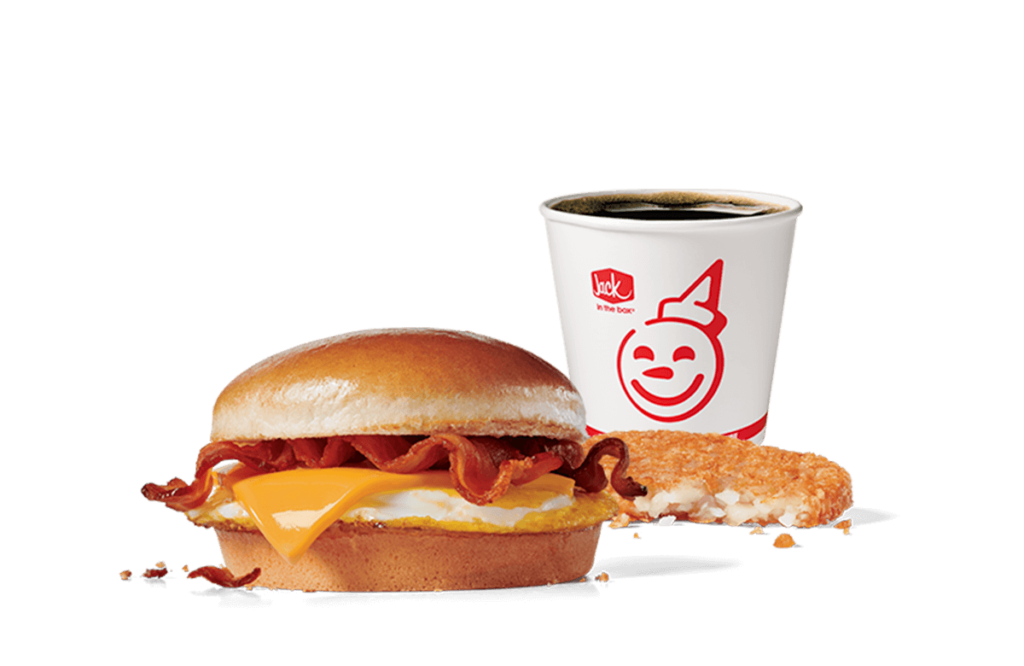 Bacon Breakfast Jack® Combo Price, Calories