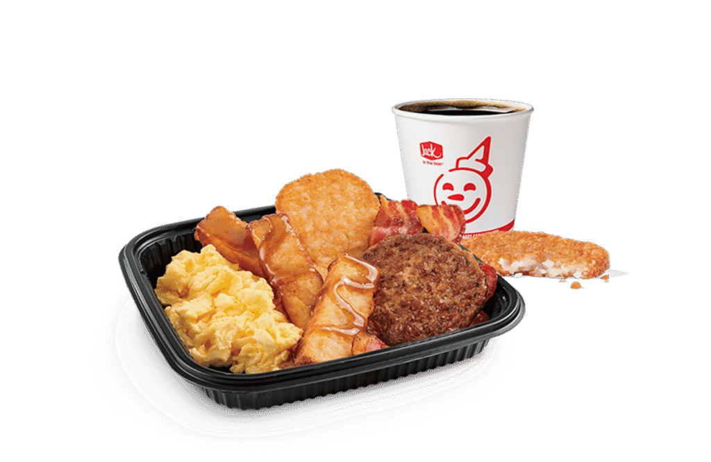 3pc Classic French Toast Sticks Platter w/ Bacon & Sausage Combo Price ...